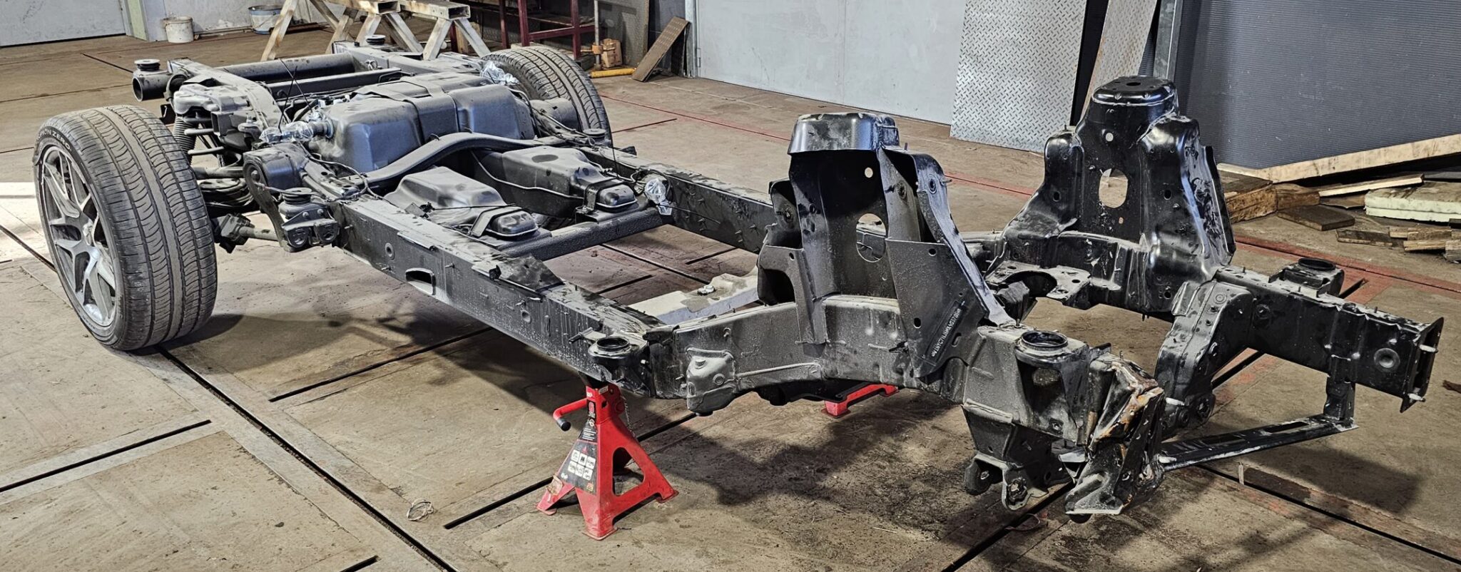 Mercedes benz G class Brabus rėmo tiesinimas - Porix